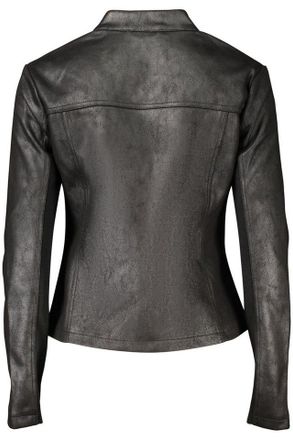 Desigual Outdoorjacke Stylische Damen Bikerjacke mit Taschen - Schwarz, Rei&szlig;verschluss &