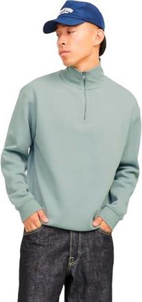 Jack & Jones Jjebradley Sweat &agrave; Demi-Fermeture &eacute;clair Noos Maillot de surv&ecirc;tement, Vert Clair, L Homme
