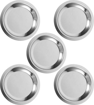 Amosfun Edelstahl Wein Untersetzer Rund 11.5 Cm Hitzebest&auml;ndiger Flaschenuntersetzer Mit Rutschfester Unterseite F&uuml;r Zuhause Bar Und Caf&eacute;