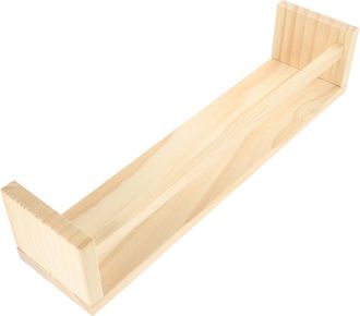 Angoily Holz Wandregal Schwebend Unbemalt Vielseitiges Aufbewahrungsregal f&uuml;r K&uuml;che Wohnzimmer und Badezimmer Robust und Stabil Nordischer Stil