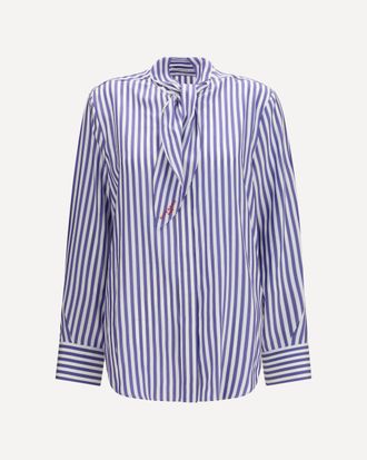 Givenchy Silk striped Cocoon Shirt with bow Female 36