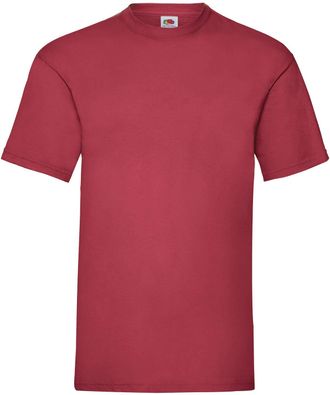 Fruit Of The Loom T-Shirt (Valueweight), 27 Farben, kleine bis - Brick Red - 2XL