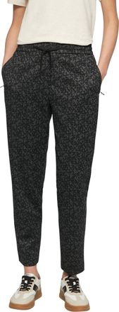 s.Oliver Gemusterte Jogpants und Reißverschlusstaschen