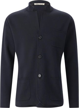 Maurizio Baldassari Homme, Pulls, Bleu, Taille: 4XL Cardigans