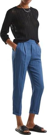 Benetton Pantalone 47ozdf079, Bleu, M Femmes