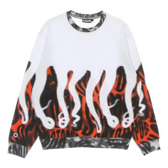 Octopus Crewneck Sweatshirt Halftone Wei&szlig; - - Sweatshirts & Hoodies - Herren - Mehrfarbig - XL