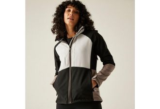 Regatta Softshelljacke Desoto mit Kapuze und Unterarmbel&uuml;ftung