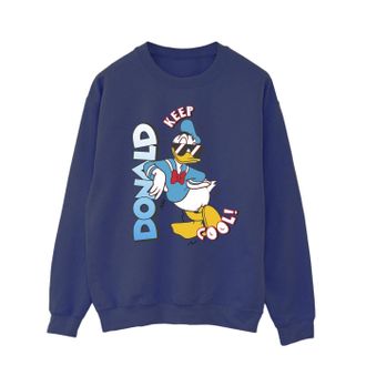 Disney Donald Duck Cool Sweatshirt f&uuml;r Herren (Marineblau)