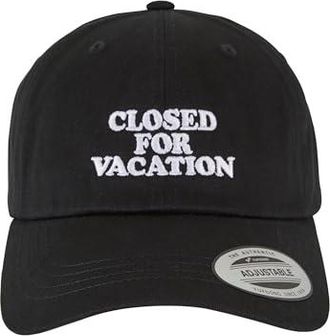 Mister Tee Mt2835-Closed for Vacation Dad Casquette de Baseball, Noir, Taille Unique Mixte