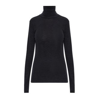 R&oacute;he Femme, Pulls, Gris, Taille: 42 FR Col roul en M&eacute;rinos Fin