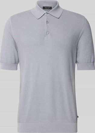 Matinique Slim Fit Poloshirt aus Baumwoll-Mix in Strick-Optik