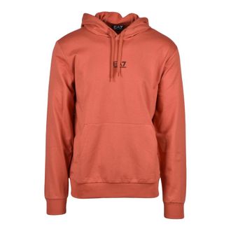Emporio Armani Emporio Armani Ea7, Homme, Sweatshirts et sweats &agrave; capuche, Orange, Taille: M SweaT-shirt &agrave; capuche