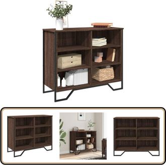 vidaXL Sideboard Braun Eichen-Optik 91x35,5x74,5 cm Holzwerkstoff - Vidaxl