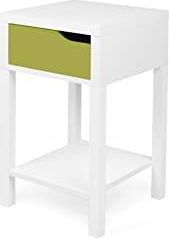 TemaHome 9000.024177 Basics Nachttisch Spannplatte/MDF, 34 x 34 x 59 cm, mattweiß