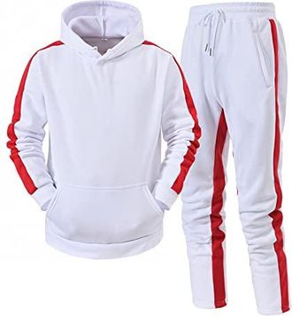 Generic Surv&ecirc;tement Homme Sweat &agrave; Capuche et Pantalon Ensemble Jogging de Sport 2 Pi&egrave;ces n2