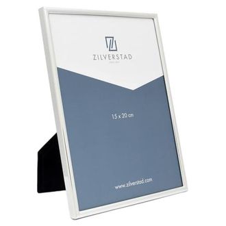 Zilverstad Fotorahmen Sweet Memory (15 x 20cm) - versilberter Rahmen & Rückseite aus Samt, glänzend mit Chrom Optik, Silber