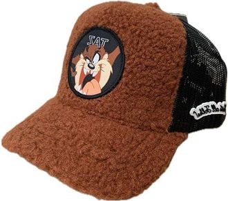 Capslab Casquette Trucker Marron Diablo de Tasmanie, Marron, taille unique