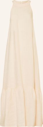 120% Lino 120%Lino Strandkleid Aus Leinen beige