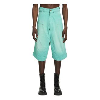 Willy Chavarria Stockton Double Knee Shorts - - Shorts - Herren - Gr&uuml;n - W30