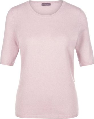 Peter Hahn Rundhals-Pullover aus Schurwolle und Kaschmir Peter Hahn ros&eacute;