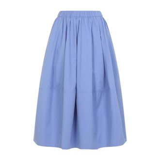 Co Femme, Jupes, Bleu, Taille: 38 FR Bubble Midi Skirt