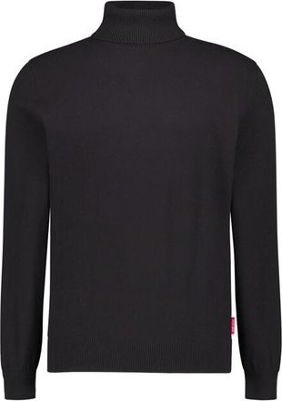 Joop Herren Pullover schwarz Wolle unifarben