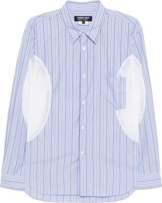 Comme Des Gar&ccedil;ons Hemd mit Kontrasteins&auml;tzen - Blau