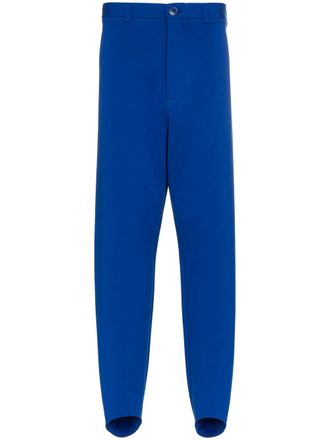 Balenciaga pantalon de jogging à détails de sous-pieds - Bleu