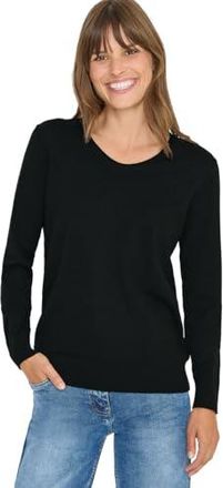 Cecil 3015598 Pull Douillet, Vert dencre, XXL Femme