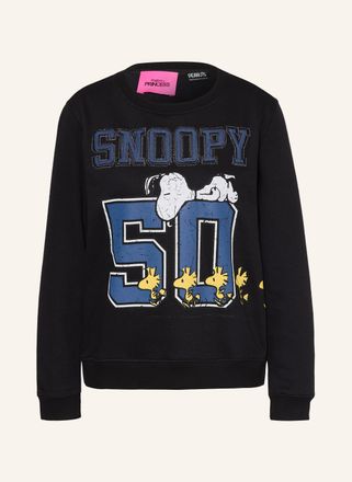 Frog Box Frogbox Sweatshirt Mit Schmucksteinen schwarz