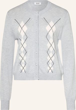 Liu Jo Liu Jo Strickjacke Mit Schmucksteinen grau