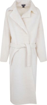 Avant Toi Coat Hand-Painted Alpaca Over Coat With Belt