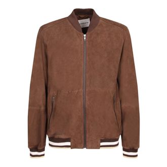 Amaranto Amar&aacute;nto, Homme, Vestes, Brun, Taille: S Suede Bomber Jacket