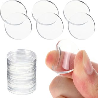 SOLUSTRE Glasplattenpuffer 10 St&uuml;ck 25mm Transparent PVC Saugn&auml;pfe Sto&szlig;d&auml;mpfer f&uuml;r Glastisch K&uuml;chen und Badaccessoires Befestigung