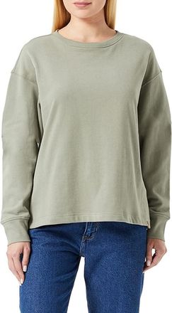 Camel Active Damen Sweatshirt mit Rundhalsausschnitt Khaki, Womenswear-M