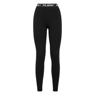 Philipp Plein Femme, Pantalons, Noir, Taille: 44 FR Leggings de jogging