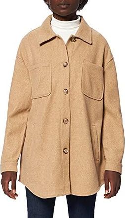 Vila Vila VIKIMMI Shirt L/S Jacket-Noos, OEil de Tigre, XXL Femme