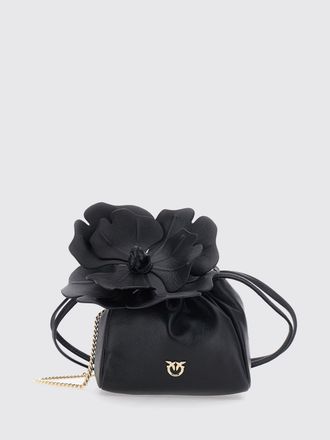 Pinko Mini sac seau en cuir avec logo Love Birds et strass