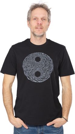 Life-Tree Shirt Organic Fairwear Shirt Men Black YinYang