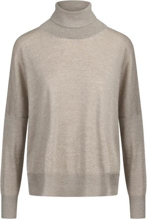 Gran Sasso Pull &agrave; col roul&eacute; - Femme - Pulls - Brun - Taille: 42 FR
