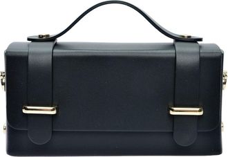 Isabella Rhea Schwarz Rindsledertasche