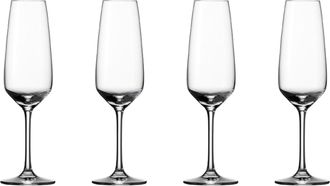 Villeroy & Boch vivo by Villeroy und Boch Group - Voice Basic Sektglas-Set, 4-TLG., 283 ml, Kristallglas, spülmaschinengeeignet