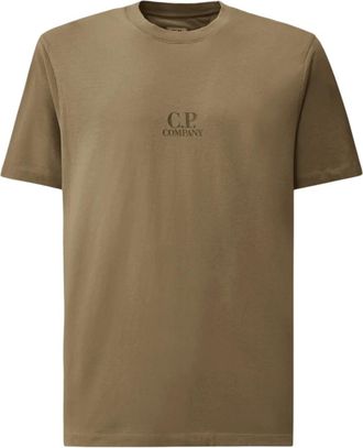 C.P. Company C.p. Company, Homme, Tops, Vert, Taille: L T-Shirt 30/1 Jersey British Sailor