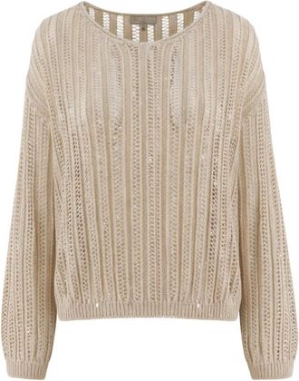 Antonelli Femme, Pulls, Beige, Taille: 40 FR Jersey