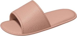 Generic Pantoufles dint&eacute;rieur et dext&eacute;rieur de couleur unie avec semelle &eacute;paisse, confortables et d&eacute;contract&eacute;s, chaussures &agrave; enfiler pour femme, rose, 39 EU