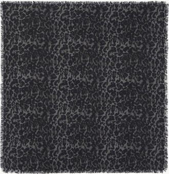 Kujten Bandana cachemire tricotage jersey imprim&eacute; - Grand Bandana Hachiko Snow Panther