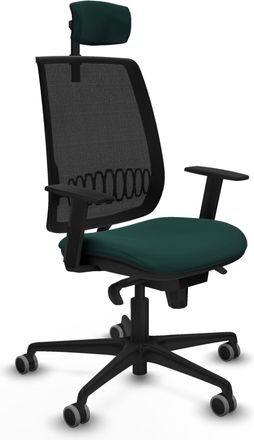 Piqueras y Crespo Hochdrehstuhl Alares mit 1D-Armlehnen, h&ouml;henverstellbarer Lendenwirbelst&uuml;tze und h&ouml;henverstellbarem Kopfteil und Neigungsverstellung, ausgestattet mit