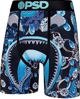 PSD Boxer basique solide pour homme - Sous-v&ecirc;tements respirants et de maintien avec tissu &eacute;vacuant lhumidit&eacute;, Multi | Warface Merchant, Large