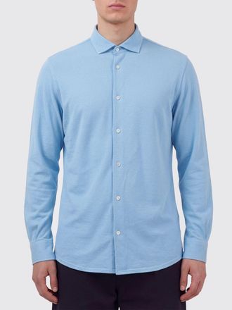 Fedeli Chemise Homme couleur Bleu Azur