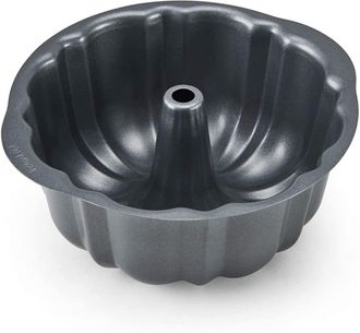 Instant Pot Gugelhupf Backform, Backform aus Karbonstahl, Antihaftbeschichtete Ofenform f&uuml;r Deko Kuchen und Torten, Auflaufform f&uuml;r Dessert, Schwarz, 20,5 x 18,5 